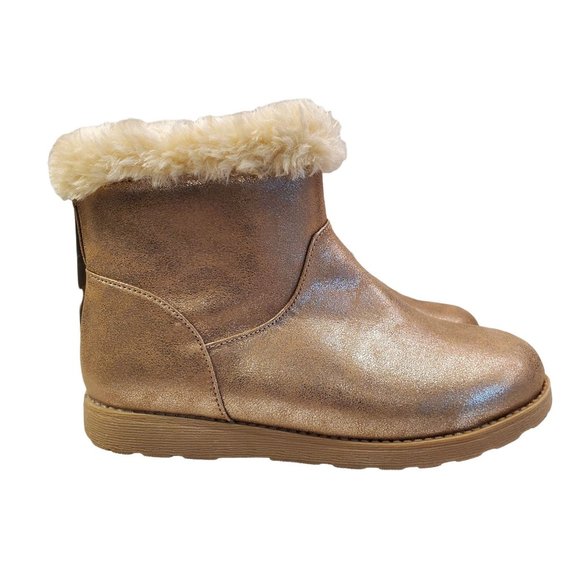 Cat & Jack | Shoes | Little Girls Gold Boots Gold Winter Boots | Poshmark